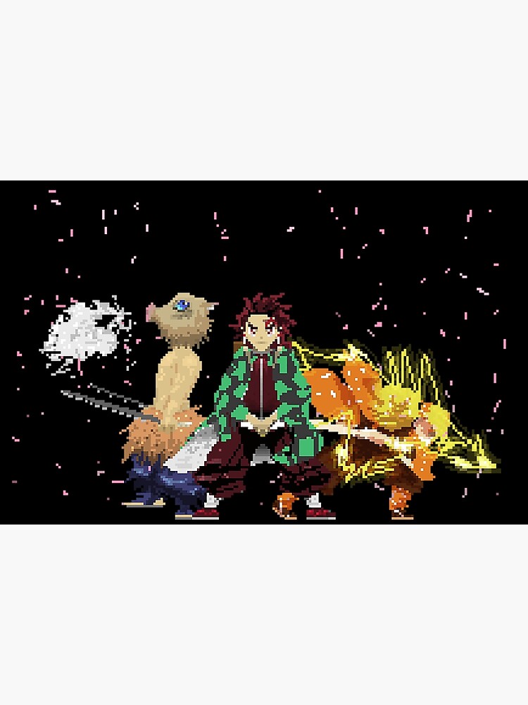 Lámina fotográfica «Demon Slayer Trio Sprites» de Knightsparks | Redbubble