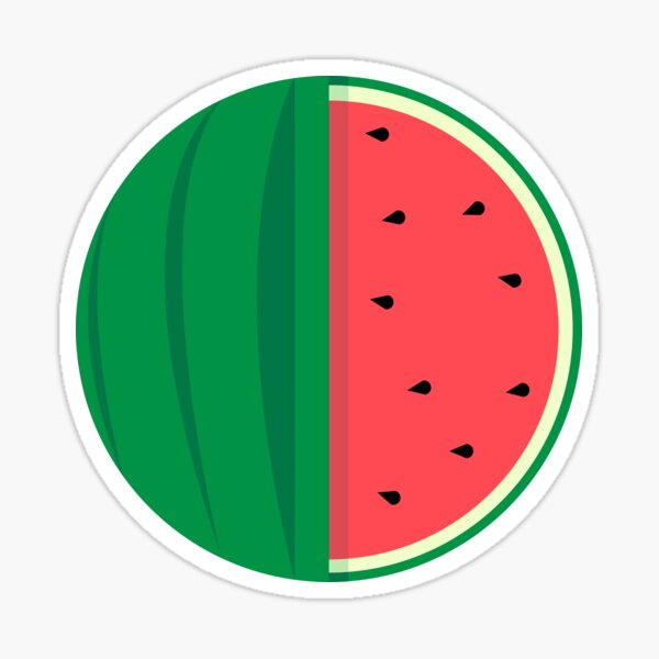 "Simple Watermelon" Sticker for Sale by ColorBlockShop | Redbubble