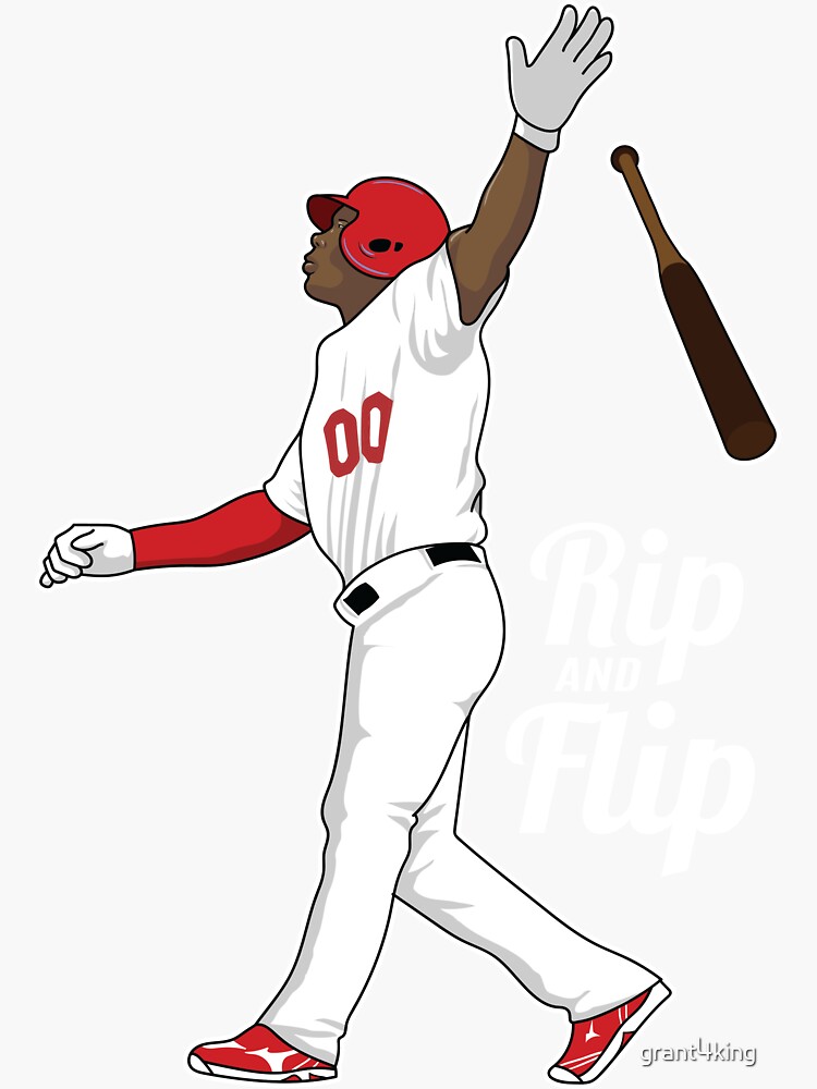 "Baseball Bat Flippin Season Baseballin Rip Flip product" Sticker for ...