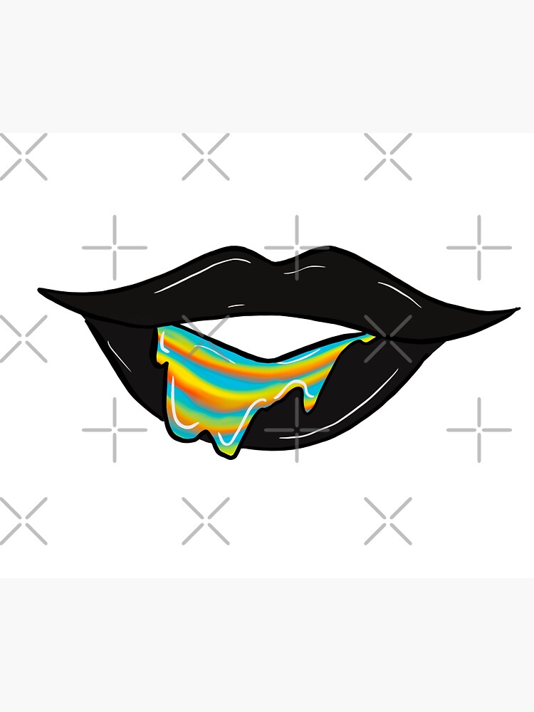 "Black lips" Sticker for Sale by Sammi3603 | Redbubble