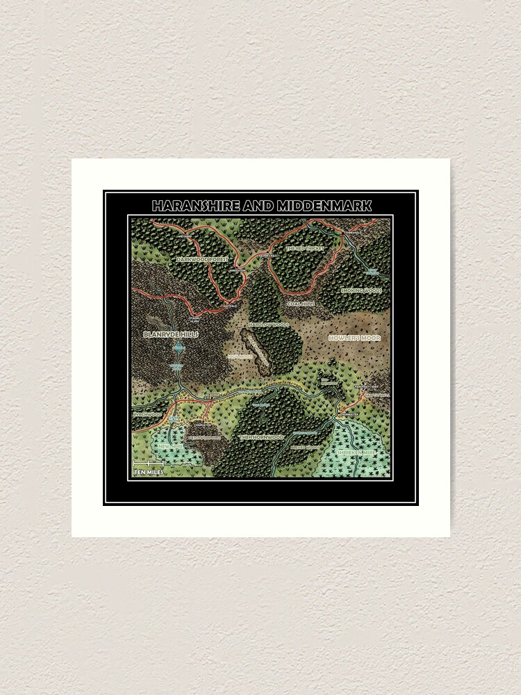 "Map from Night Below" Art Print by Dungeonmusings | Redbubble