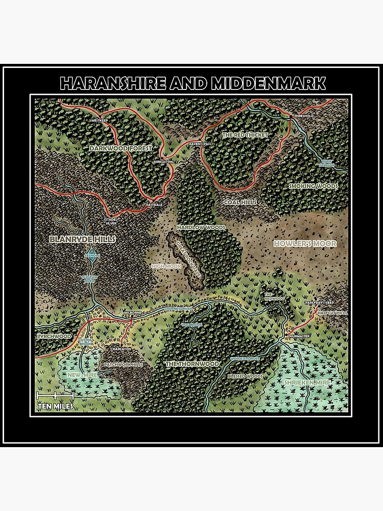 "Map from Night Below" Art Print by Dungeonmusings | Redbubble