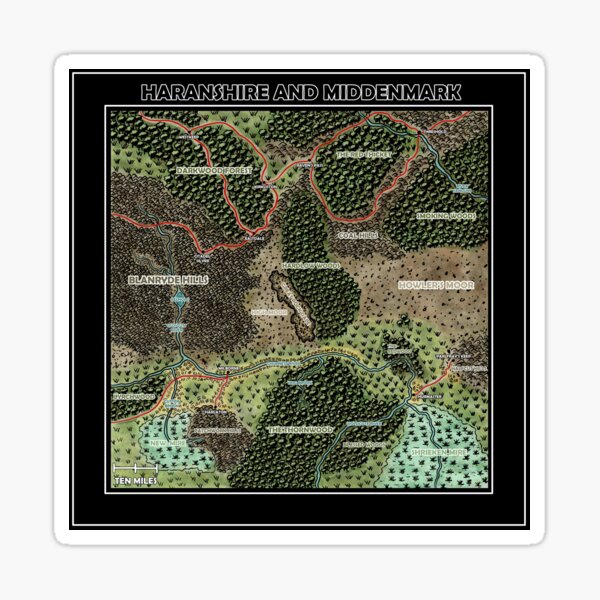 "Map from Night Below" Sticker for Sale by Dungeonmusings | Redbubble