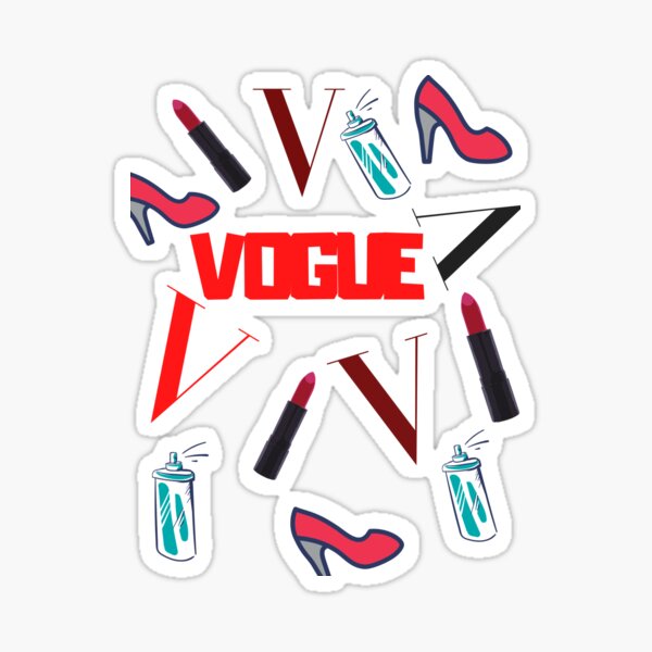"Vogue Logo" Sticker for Sale by Cmasn93 | Redbubble