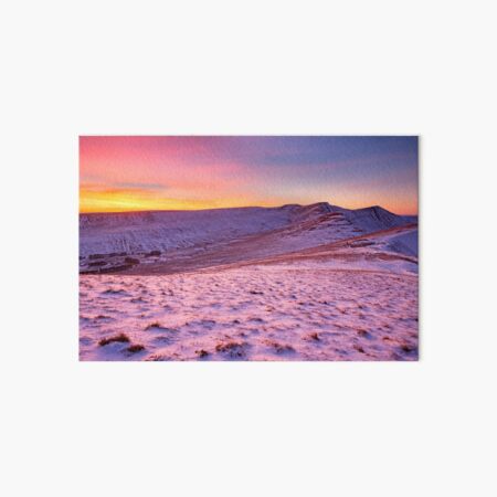 "Corn Du, Pen y Fan and Cribyn sunset" Art Board Print by dasantillo ...