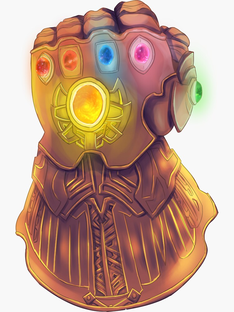 "Infinity gauntlet" Sticker for Sale by HAPPYCHAOZ | Redbubble