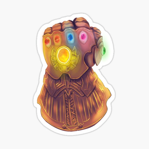 "Infinity gauntlet" Sticker for Sale by HAPPYCHAOZ | Redbubble