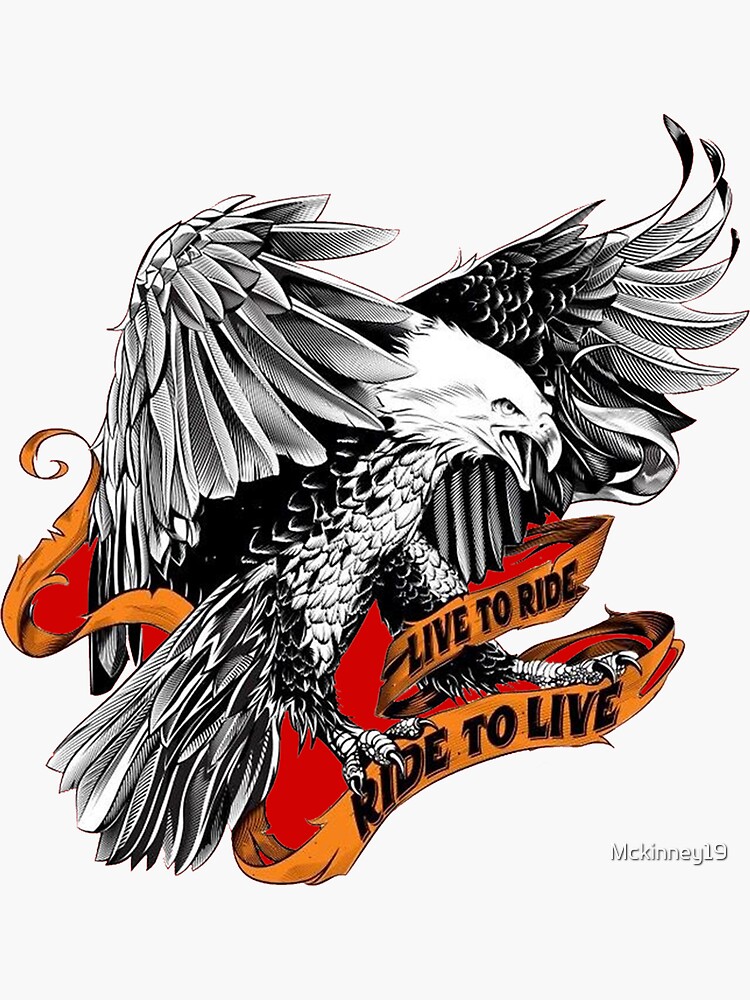 "Live to ride" Sticker for Sale by Mckinney19 | Redbubble