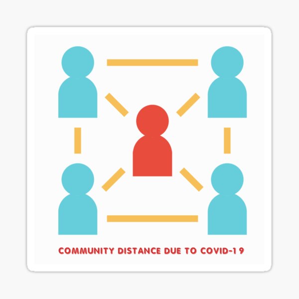 "Creative community distance logo design." Sticker by Rahulbaweja ...