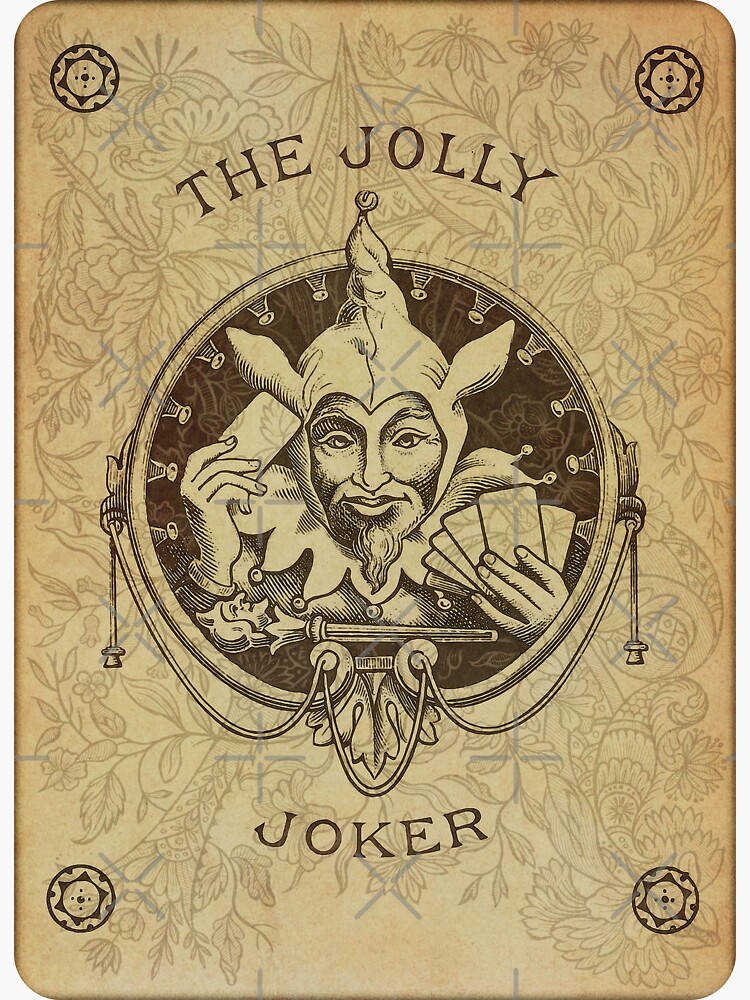 "Joker playing card. " Sticker by EEgnat | Redbubble