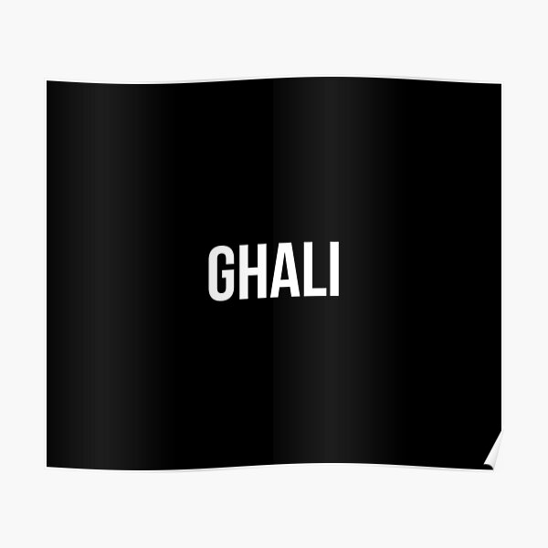 "Ghali Il Nome" Poster by Dekss-Shop | Redbubble