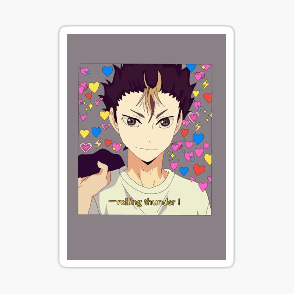 "nishinoya - haikyuu" Sticker for Sale by kwonseongchan | Redbubble