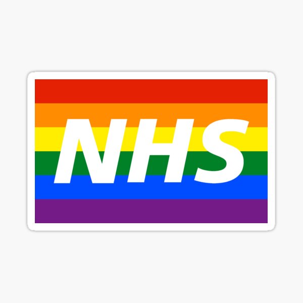 "NHS Pride flag" Sticker for Sale by nearlyadoctor | Redbubble