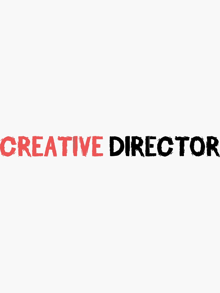 "Creative Director" Sticker for Sale by nassos | Redbubble