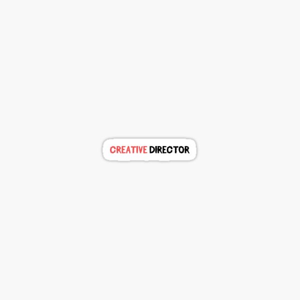"Creative Director" Sticker for Sale by nassos | Redbubble