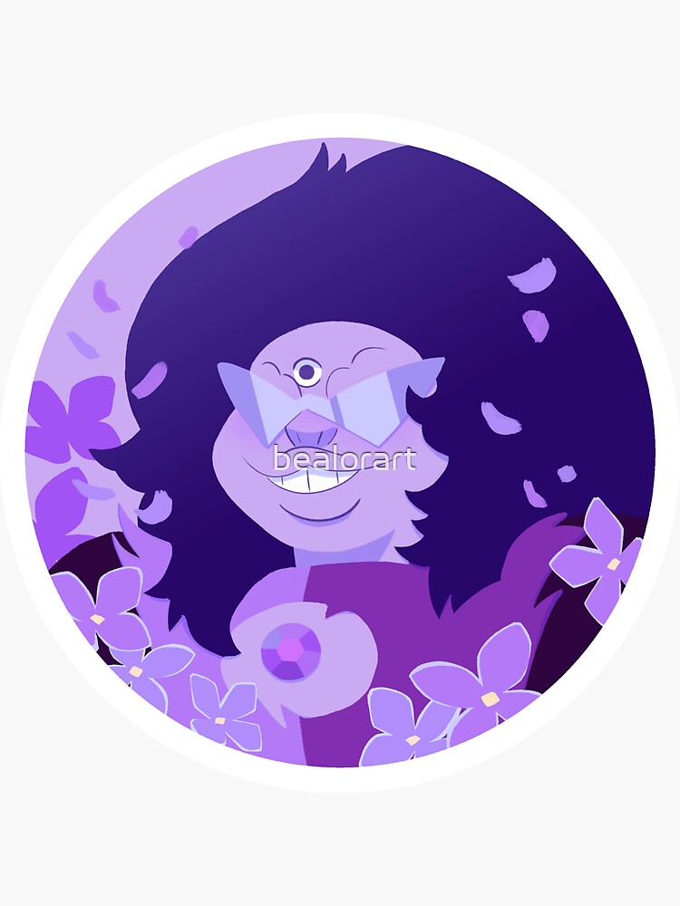 "Pastel Sugilite portrait" Sticker for Sale by bealorart | Redbubble