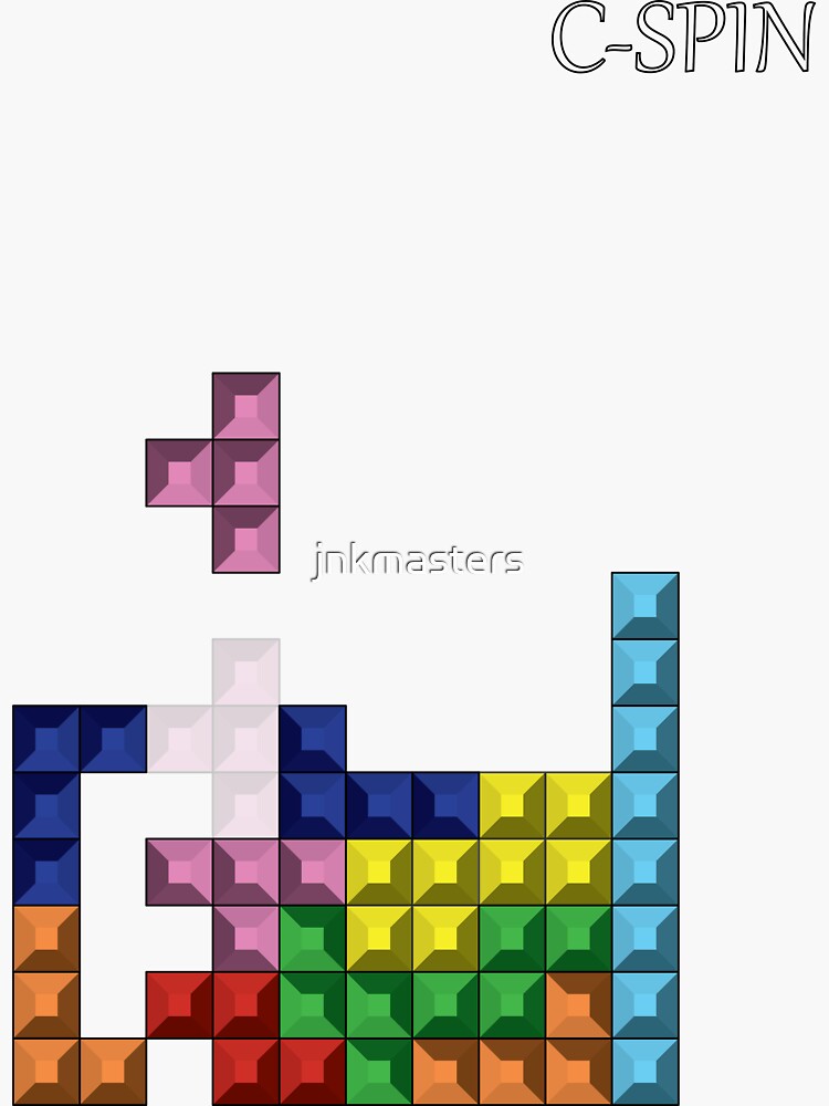 "Tetris C-Spin opening" Sticker for Sale by jnkmasters | Redbubble