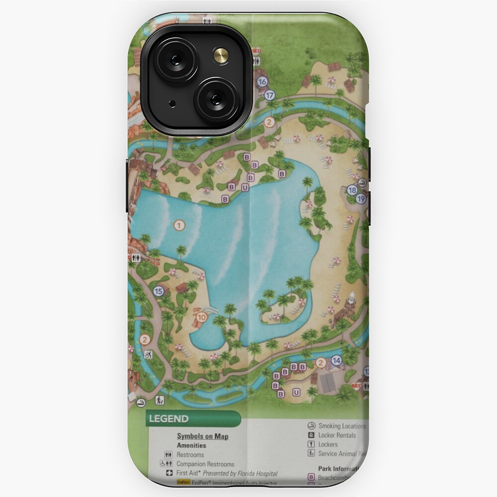 "Typhoon Lagoon Map " Sticker for Sale by Rainbows Galore | Redbubble