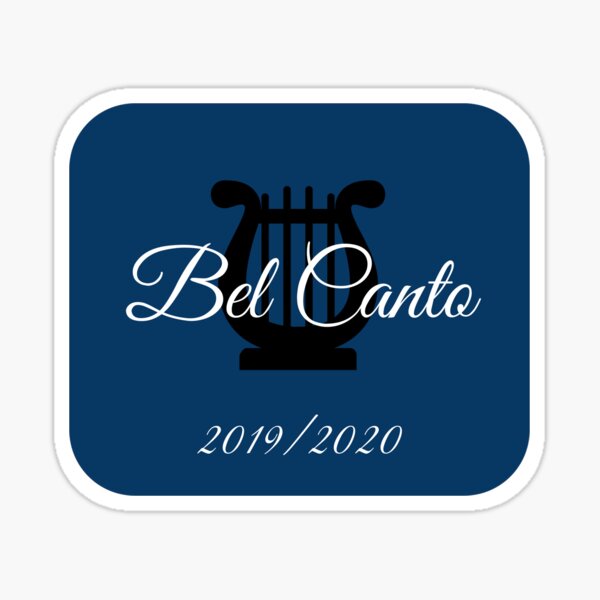 "Bel Canto Sticker 2019/2020" Sticker by JessaGustafson | Redbubble