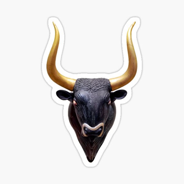 "Minoan Bull Head" Sticker for Sale by WWestmoreland | Redbubble