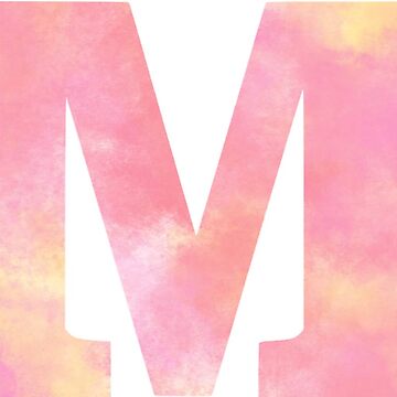 Pegatina for Sale con la obra «El diseño de acuarela rosa y naranja de ...