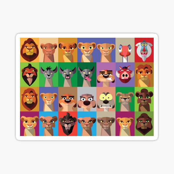 "TLK Trilogy Cast Stylized" Sticker for Sale by samohtlion | Redbubble