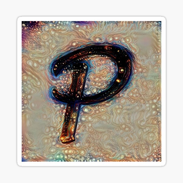 "P - The Alphabet" Sticker for Sale by GalacticCreator | Redbubble