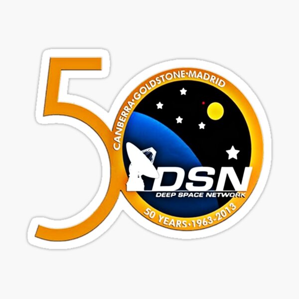 "DSN at 50 Logo" Sticker for Sale by Spacestuffplus | Redbubble
