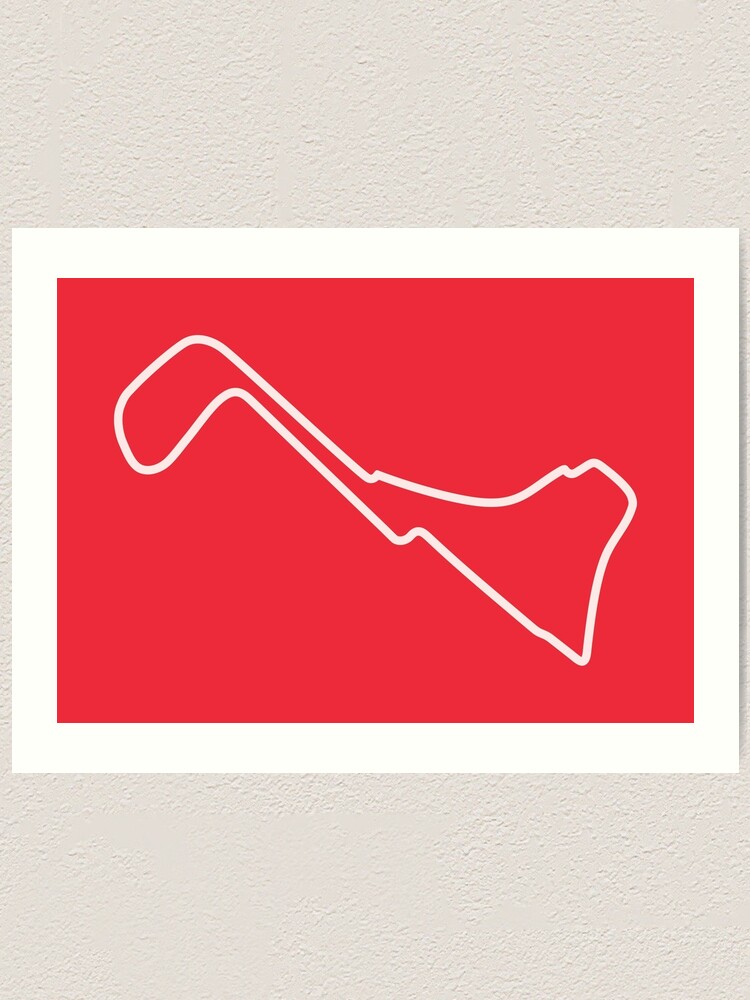 "Circuit Zolder [outline]" Art Print for Sale by sednoid | Redbubble