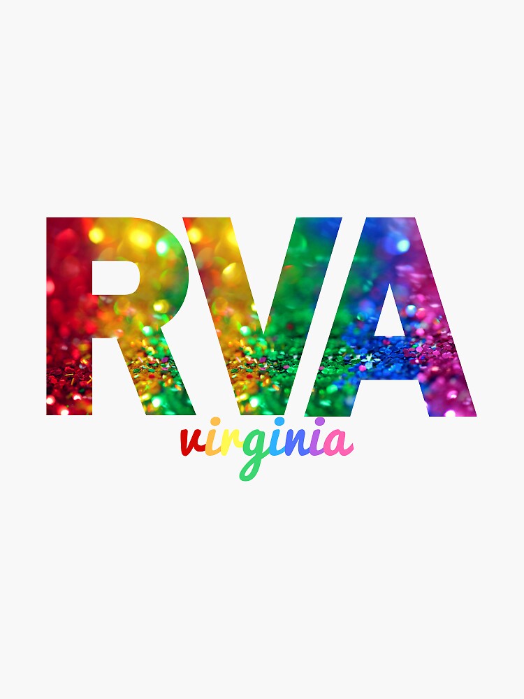 "RVA" Sticker by kberman832 | Redbubble