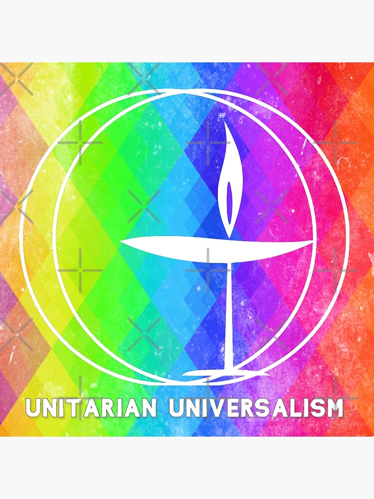 "UU Rainbow Pattern Flaming Chalice" Photographic Print for Sale by ...