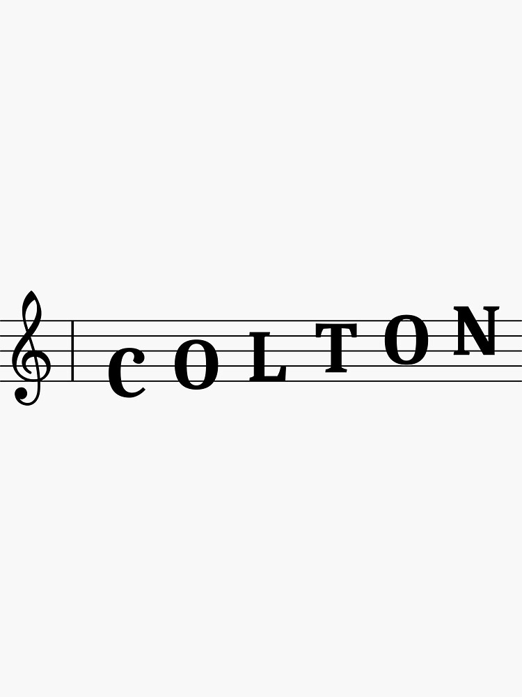 "Name Colton" Sticker for Sale by gulden | Redbubble