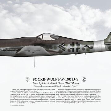 Póster for Sale con la obra «Focke-Wulf Fw 190 D-9 - Oskar Romm» de ...