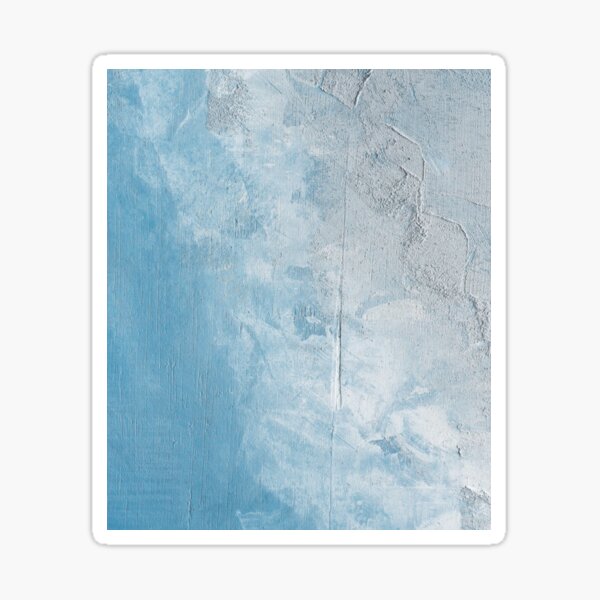 "Blue Stucco | Rough Texture | Blue Vintage Background" Sticker for ...