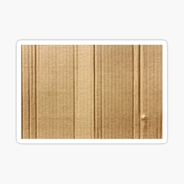 "Cardboard Texture" Sticker for Sale by MarvelousMrEden | Redbubble