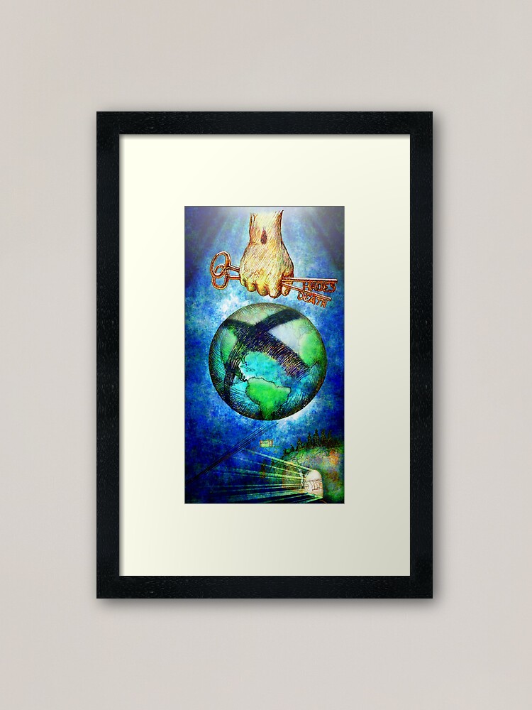 "I hold the keys of death and Hades. Revelation 1:18. " Framed Art ...