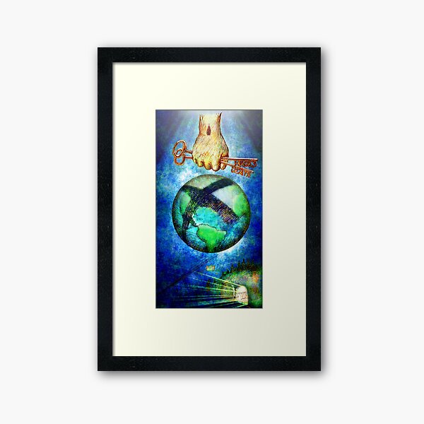 "I hold the keys of death and Hades. Revelation 1:18. " Framed Art ...