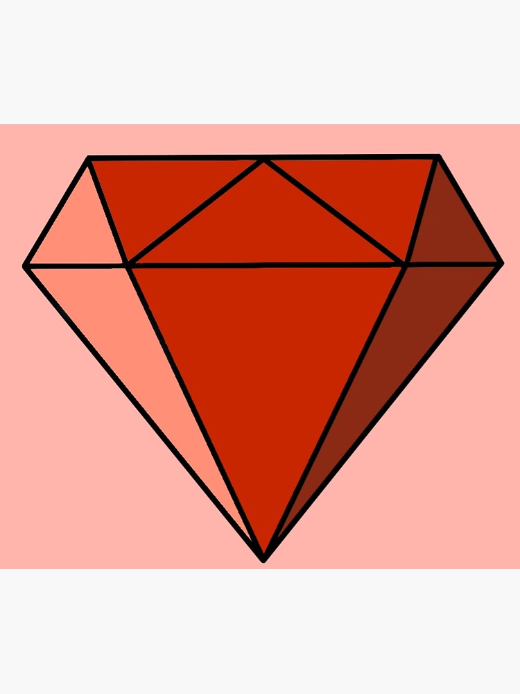 "Red Diamond Drawing" Poster for Sale by lovebubbles5 | Redbubble
