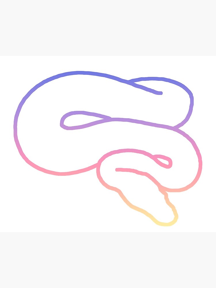 Ball Python Sticker Outline Art Print For Sale By Bdesignermorphs