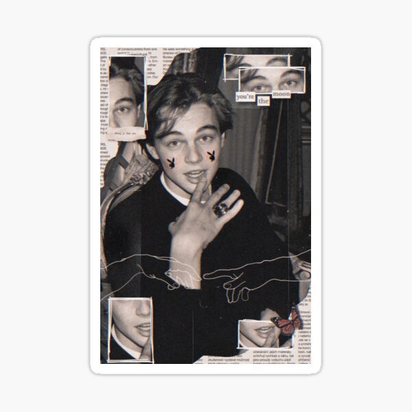 "Young Leonardo DiCaprio" Sticker for Sale by lunervie | Redbubble