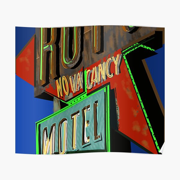 "No Vacancy" Poster by MarkGroaning | Redbubble