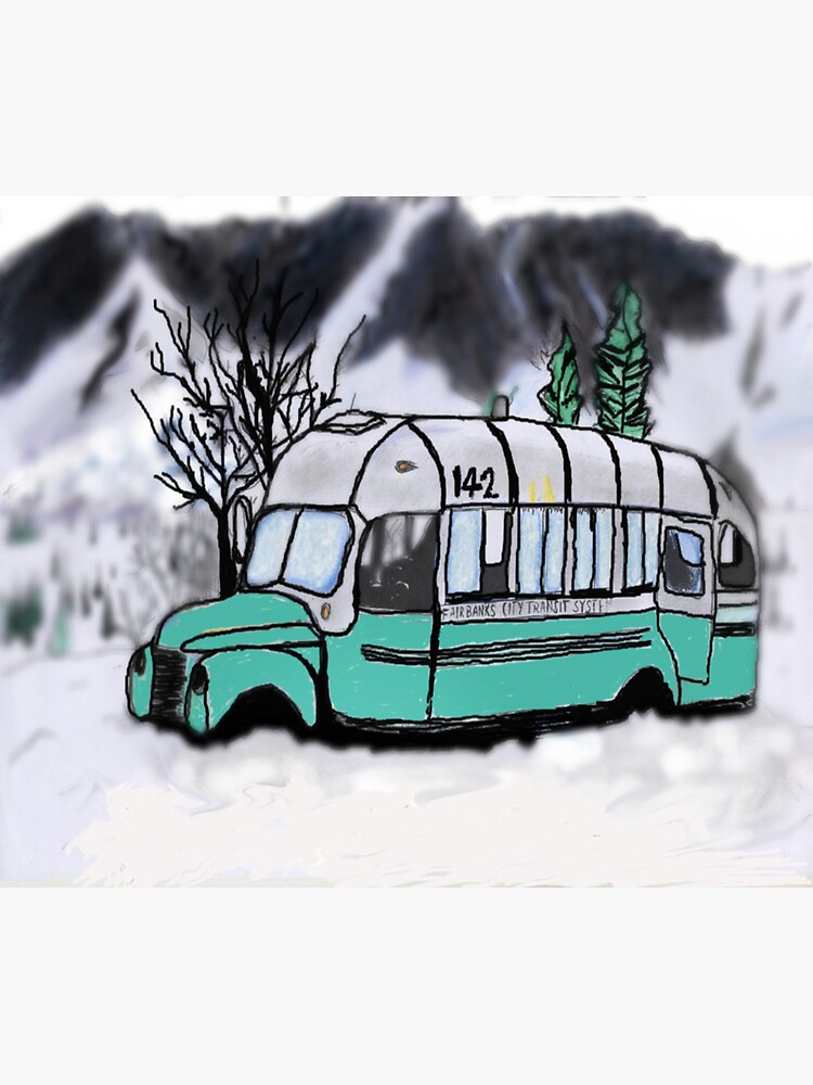 "Live like Chris in his magic bus" Sticker for Sale by NoorMousa ...