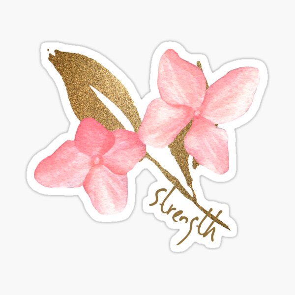 "Strength" Sticker for Sale by IngerHB | Redbubble