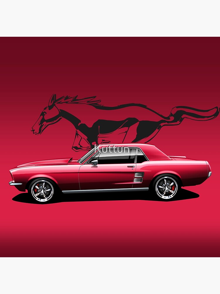 "67 Classic muscle car" Art Print for Sale by Kuttun | Redbubble