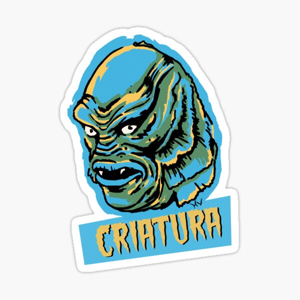 "The creature" Sticker for Sale by creepymike | Redbubble