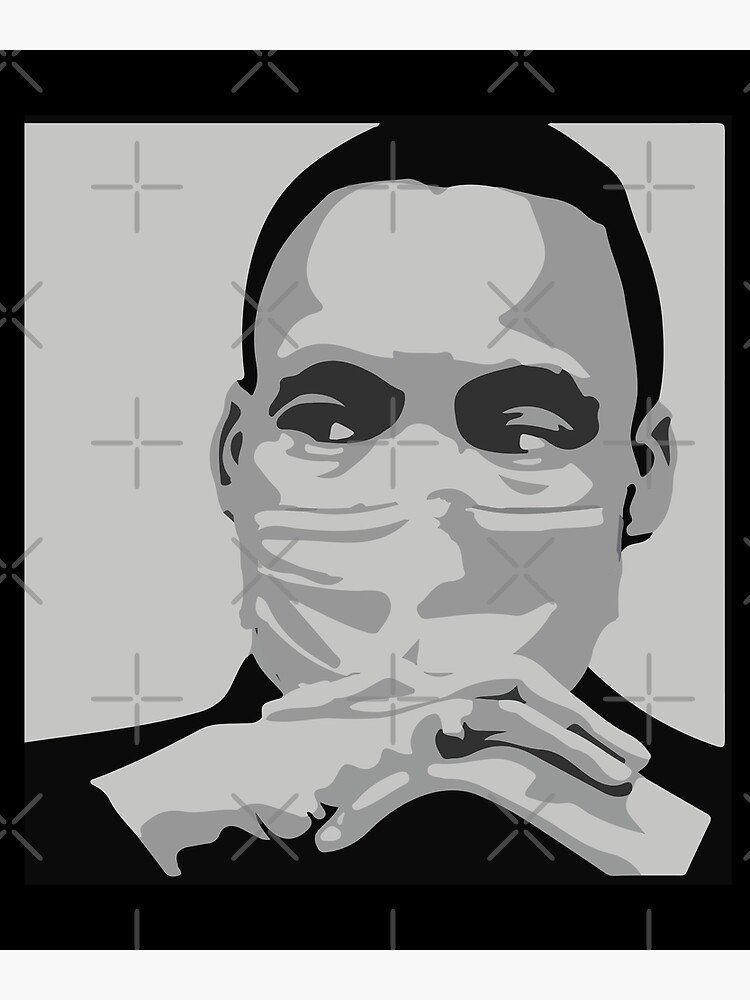 "Martin Luther King Jr Wearing A Face Mask" Poster for Sale by ...