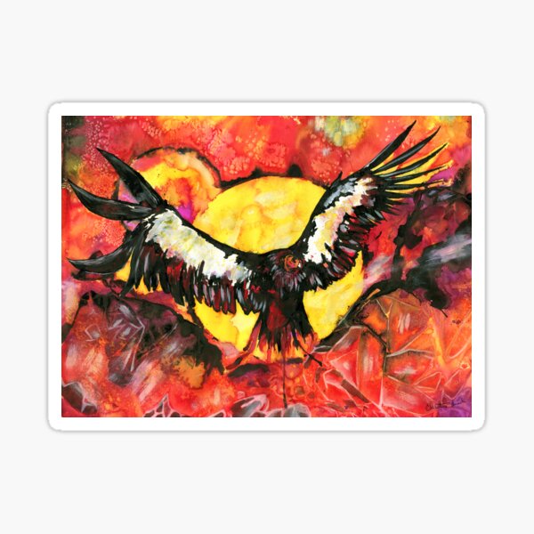 "Condor Rising " Sticker for Sale by Christina Baal | Redbubble