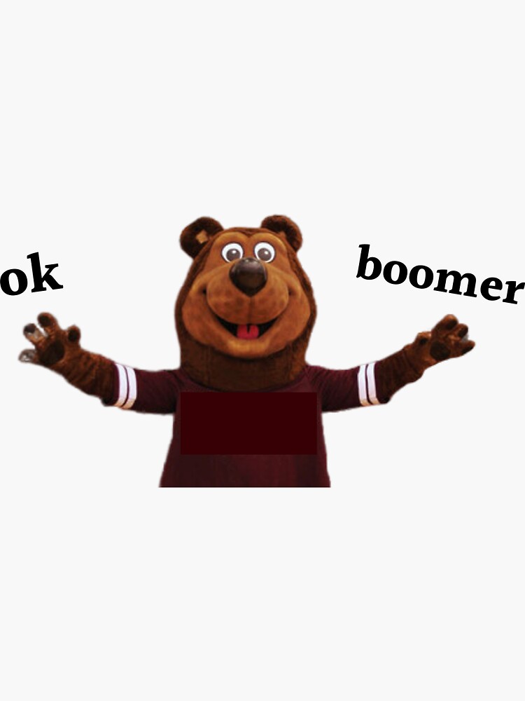 "OK Boomer | Boomer Bear" Sticker for Sale by aflanders30 | Redbubble