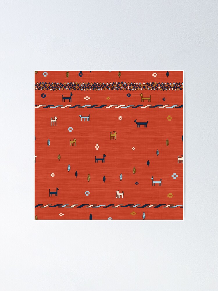 "Keelut in Red" Poster for Sale by beckybailey | Redbubble