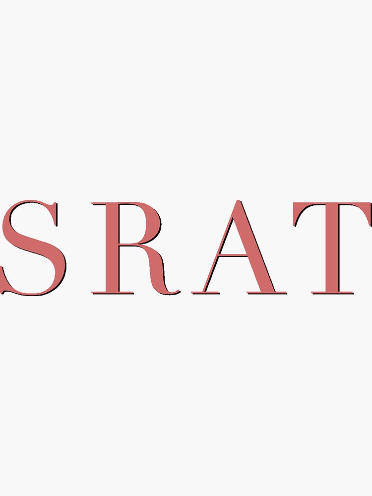 "Srat" Sticker by nadiamancini | Redbubble